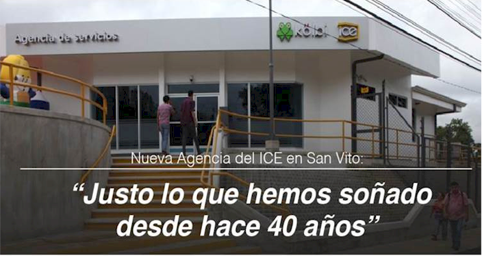 Nueva Agencia del ICE en San Vito: “Justo lo que hemos soñado desde ...